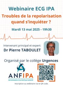 WEBINAIRE IPA "Repolarisation" : e-cardiogram